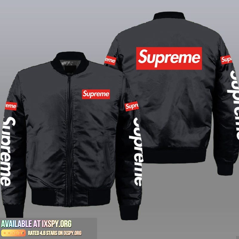 Supreme Black Bomber Jacket Hot #Bomberjack Outfit #Bomberjacket ...
