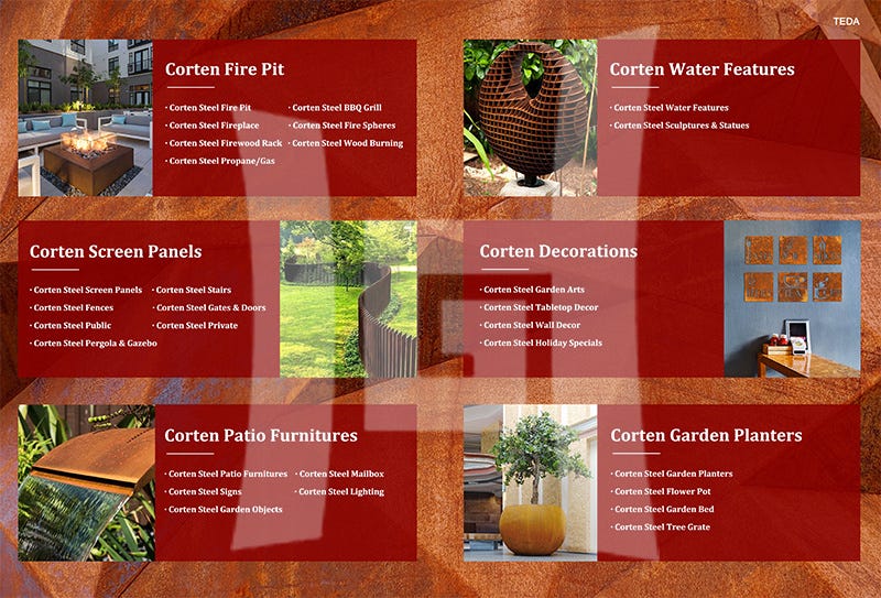 Corten Steel-Rust finish Cutting Screens | by Nina Li-Teda Ganghua ...