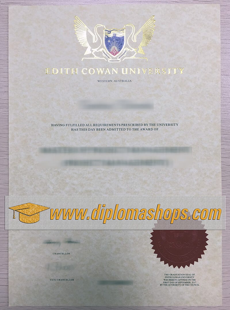 Buy Edith Cowan University Diploma, Edith Cowan University Degree | by ...