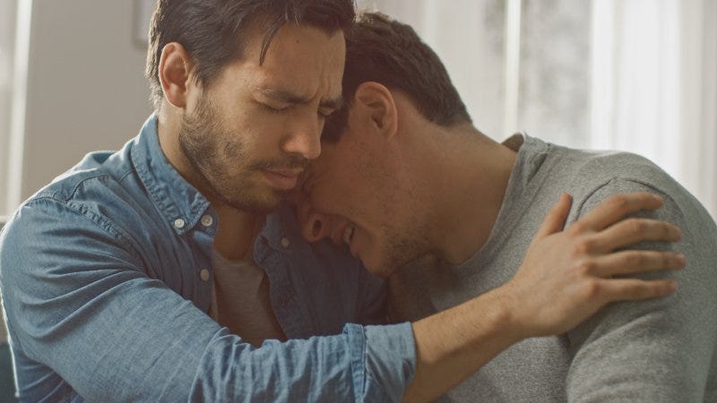 Meaningfulness in Tears. It’s OK for men to cry when sad. | by The Good ...