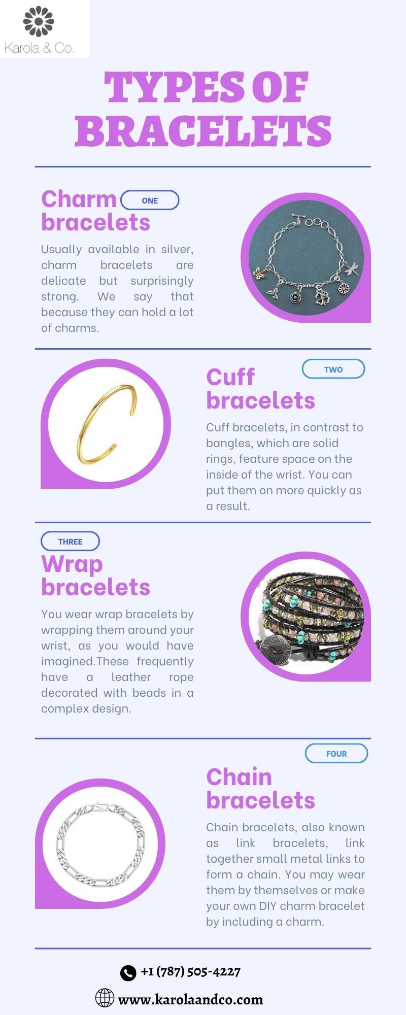 Types of Bracelets - Karolaandco - Medium