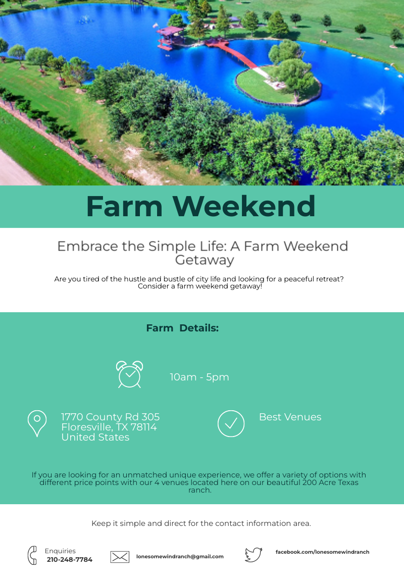 Embrace the Simple Life: A Farm Weekend Getaway - Lonesome Wind Ranch ...