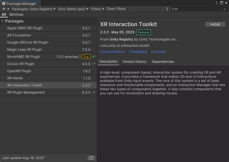 XR Interaction Toolkit - Joseph Ewert - Medium