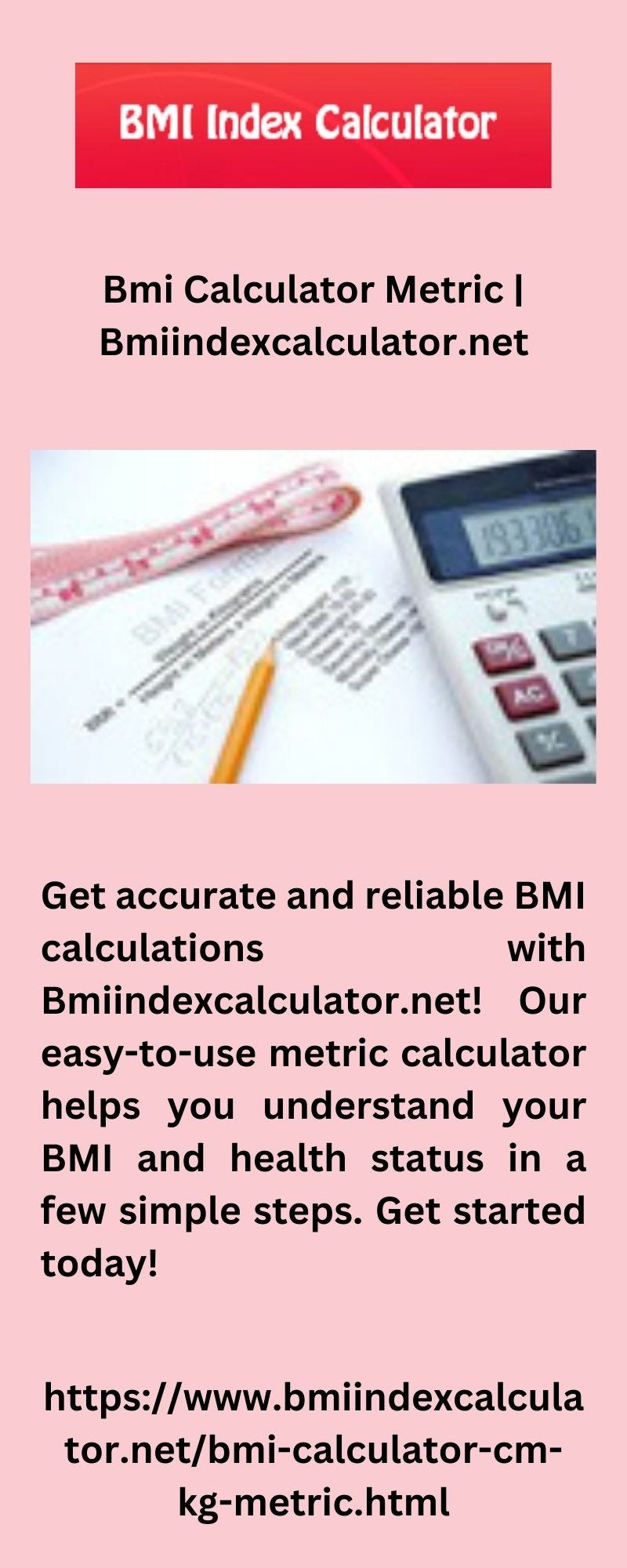 Bmi Calculator Metric | Bmiindexcalculator.net - Bmiindexcalculator - Medium