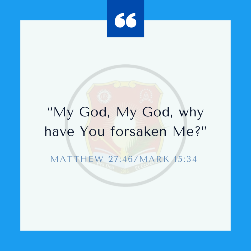 𝙅𝙚𝙨𝙪𝙨 𝘾𝙧𝙞𝙚𝙨 𝙊𝙪𝙩 𝙩𝙤 𝙩𝙝𝙚 𝙁𝙖𝙩𝙝𝙚𝙧 | by Pro Deo Et Ecclesia | Medium