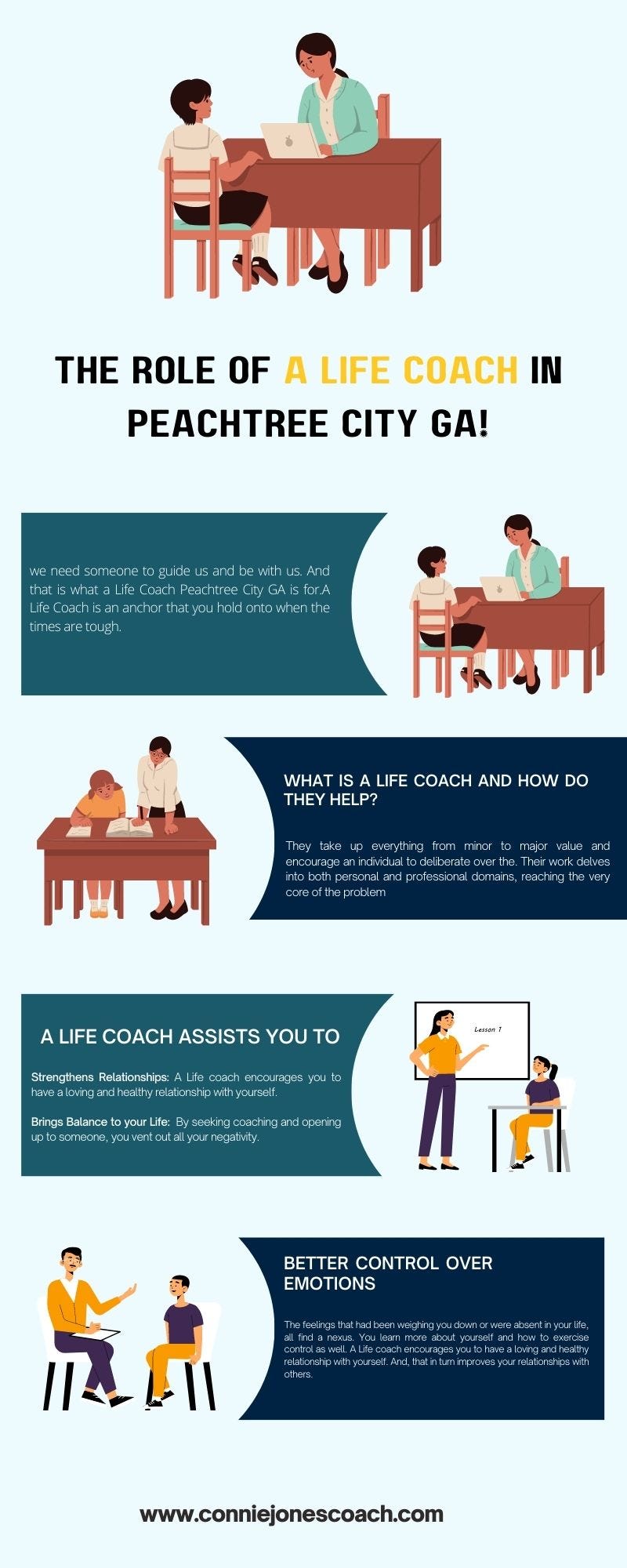 The Role of a Life Coach Peachtree City GA - Conniejonescoach - Medium