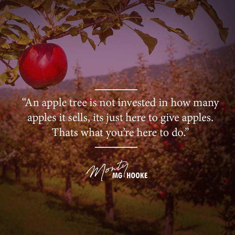 What Are Your Apples?. An apple tree is not invested in how… | by Monty ...