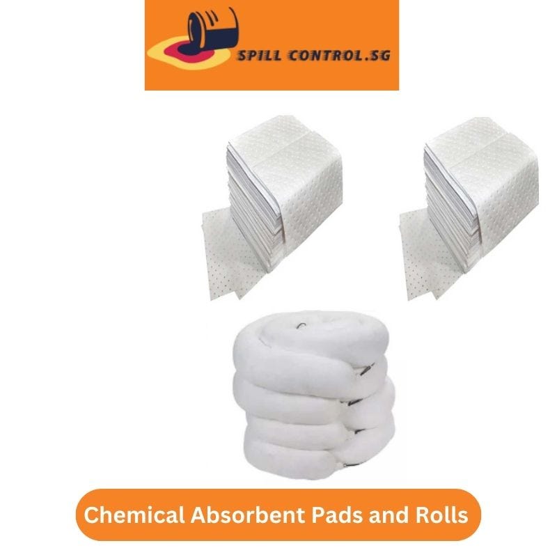 Chemical Absorbent Pads and Rolls - Spill Control - Medium