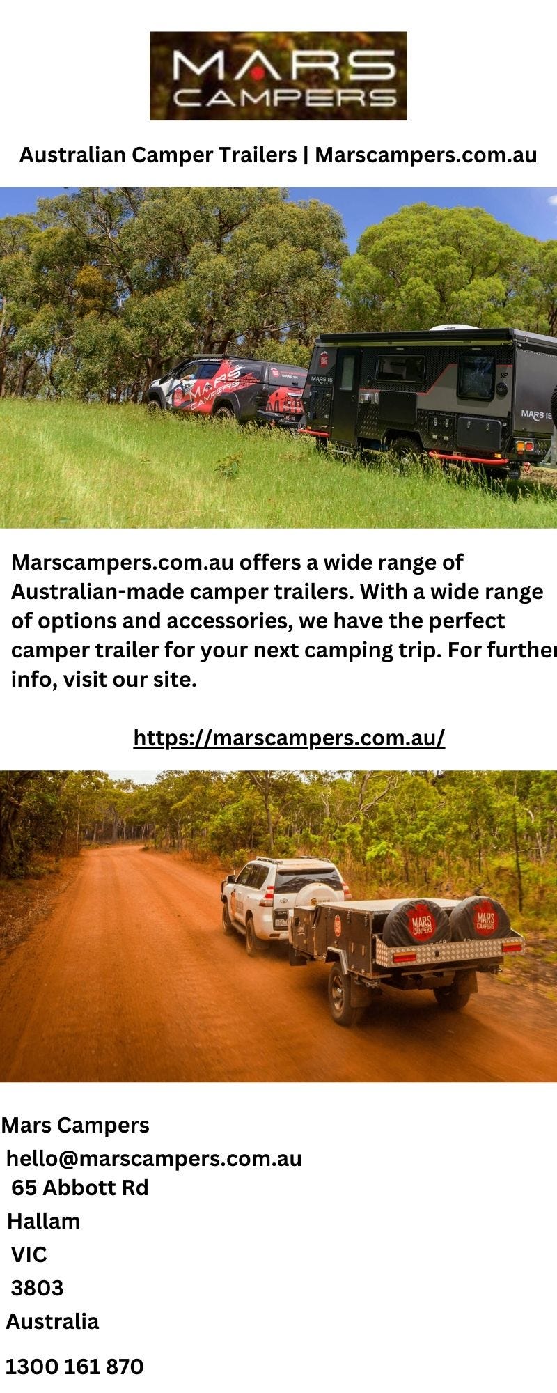 Australian Camper Trailers | Marscampers.com.au - Mars Campers - Medium