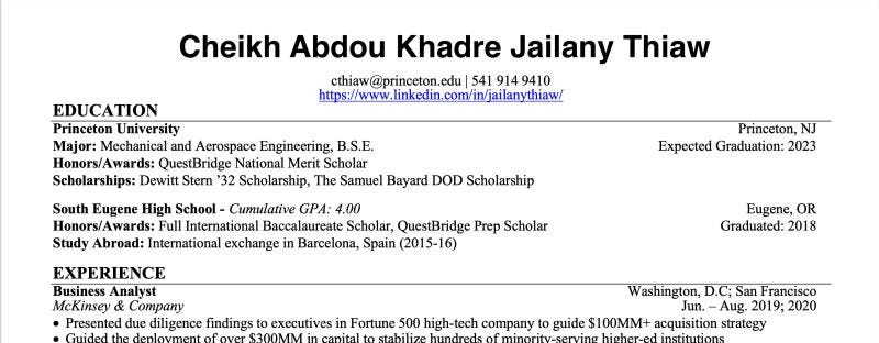 Weird Resumes