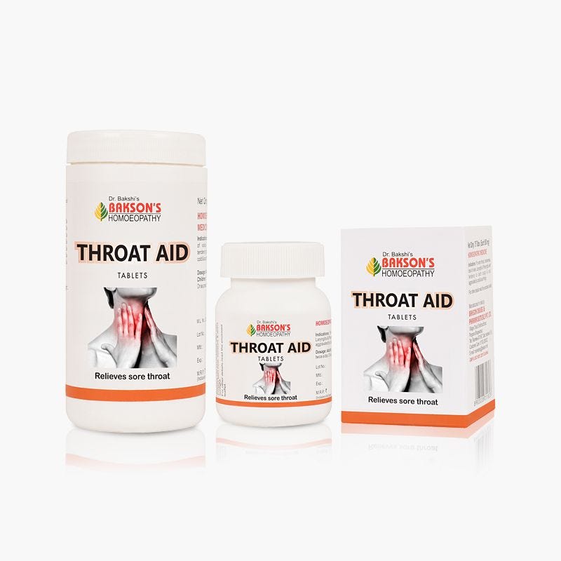 BAKSON THROAT AID TABLETS - Bakson Homeopathy - Medium