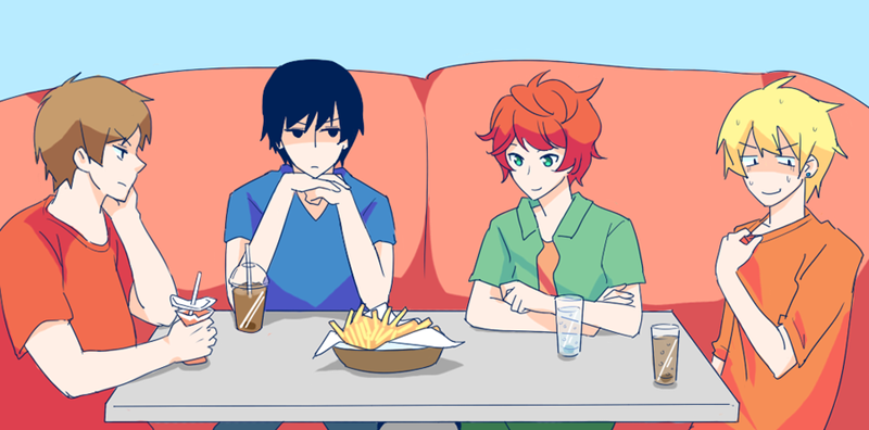 Friends Hanging Out Animated