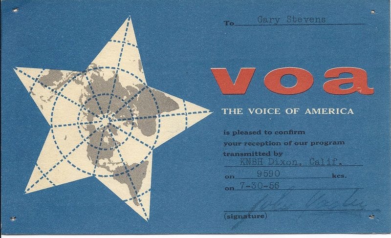 Voice of America. If anyone would have told me only six… | by Historian ...