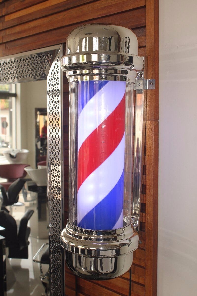 The Barber Pole. During medieval times, barbers also… | by Charbel ...
