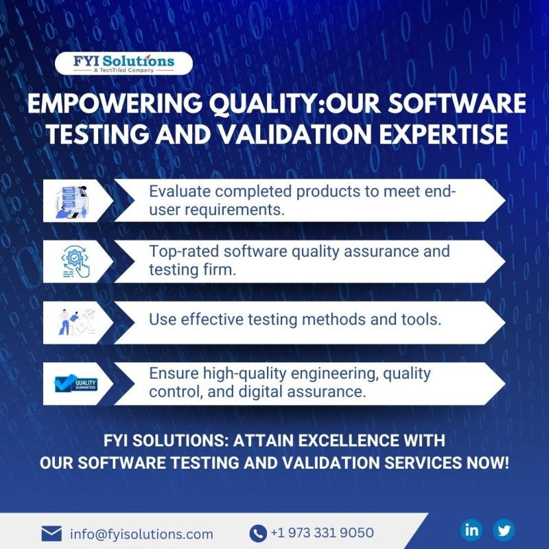 Professional Software Testing Solutions In The USA | FYI Solutions ...