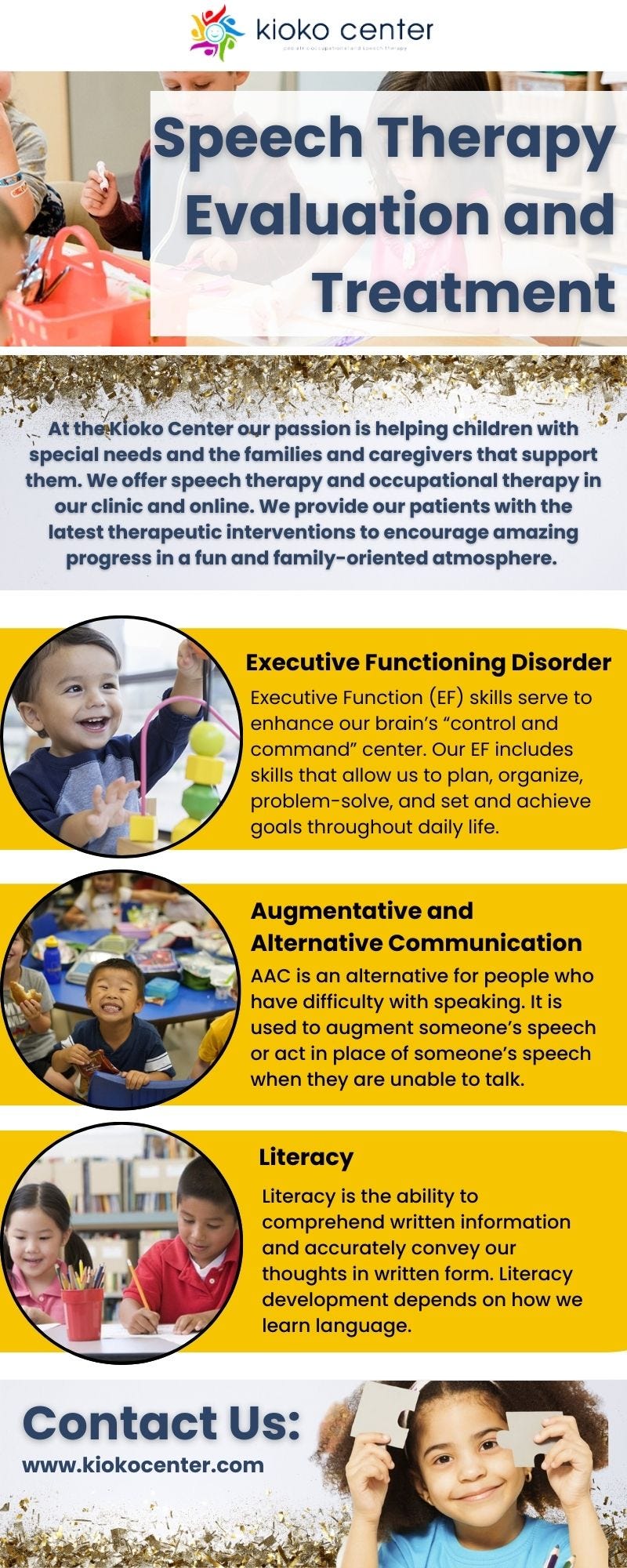 Speech Therapy Evaluation and Treatment - Kiokocenter - Medium