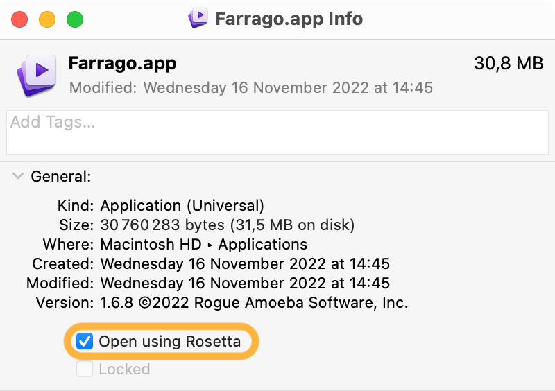 Force ‘Open using Rosetta’ in CLI | by La Clementine | Medium