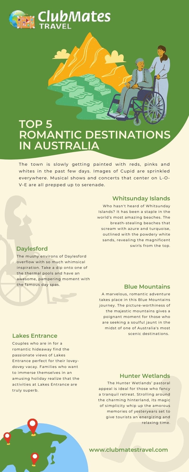 Top 5 Romantic Destinations in Australia — Clubmates Travel - Clubmates ...