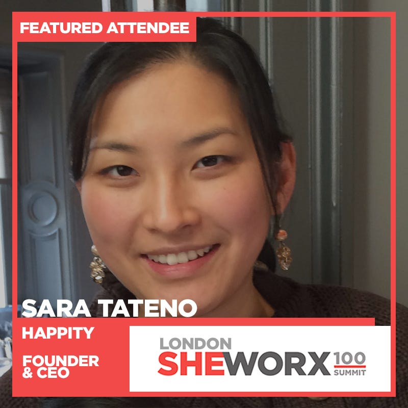 SheWorx AAA Spotlight: Sara Tateno, Founder, Happity | by SheWorx By ...