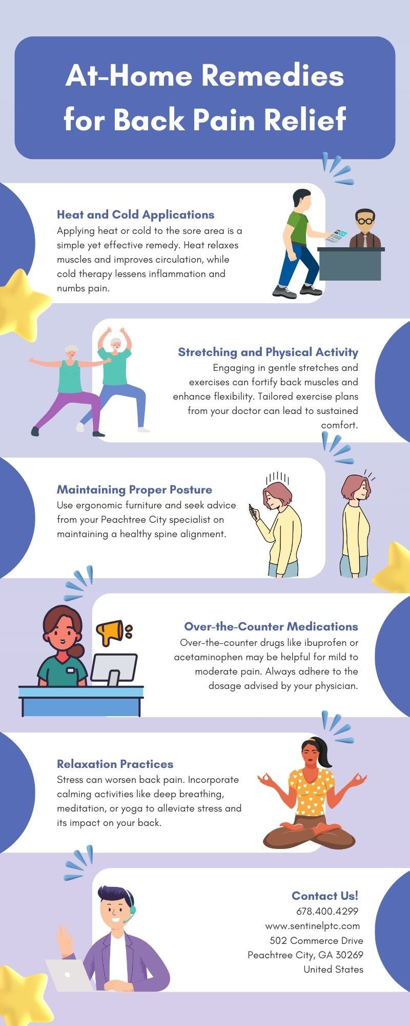 At-Home Remedies for Back Pain Relief - Sentinelptc - Medium