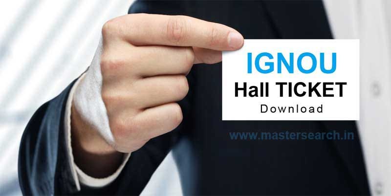 Ignou Hall Ticket | Ignou Admit Card- BDP, BA, MA, BED, MBA, MCOM | by ...