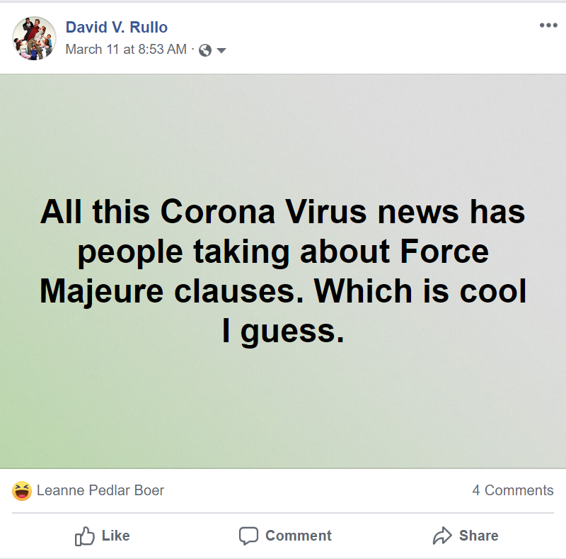 Force Majeure, Not Just an Inside Joke Anymore. | by David V. Rullo | Medium