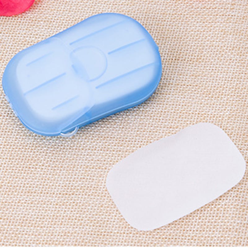 20pc New Portable Mini Disposable Soap Paper Travel Soap Paper Washing ...