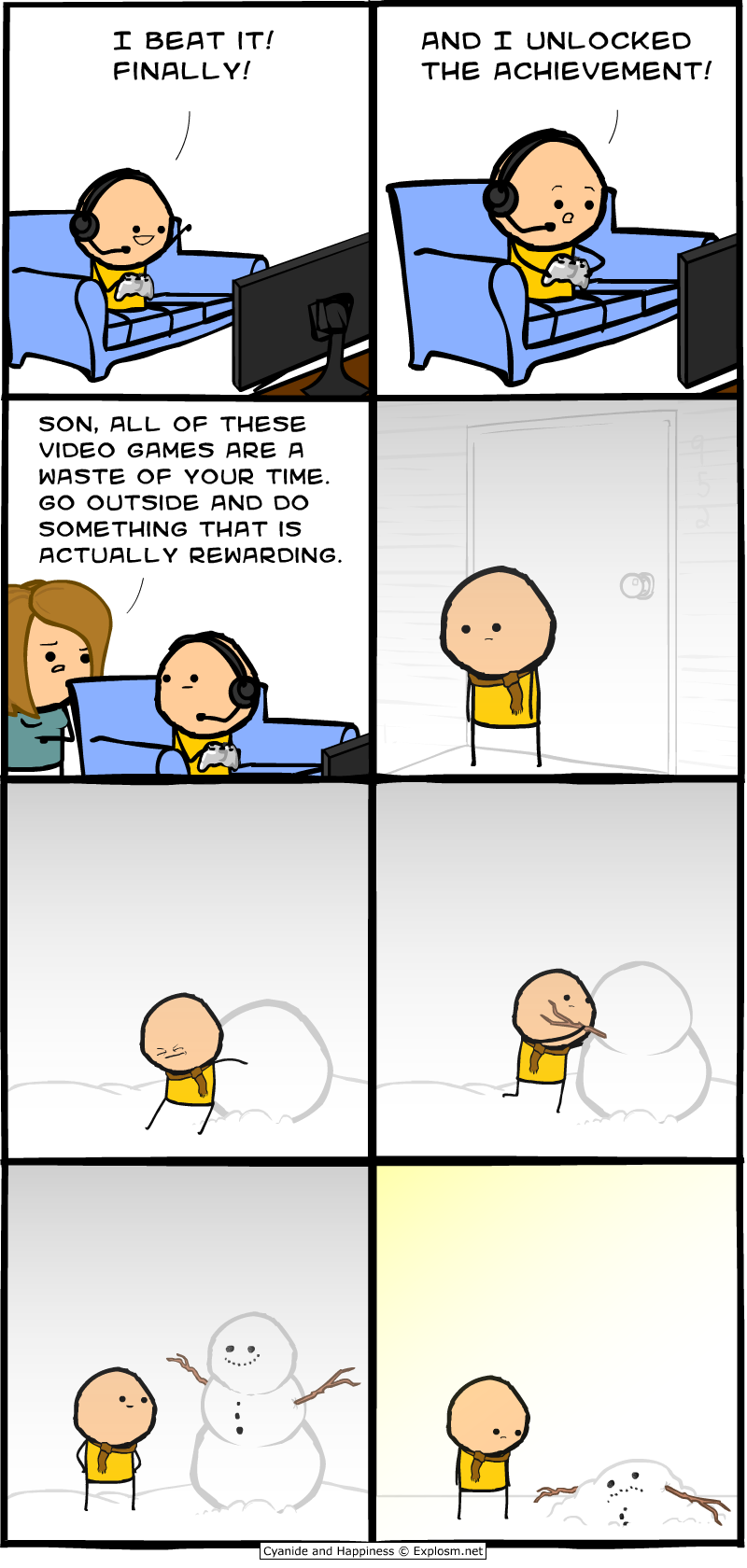 Cyanide And Happiness Depressing Comic Week