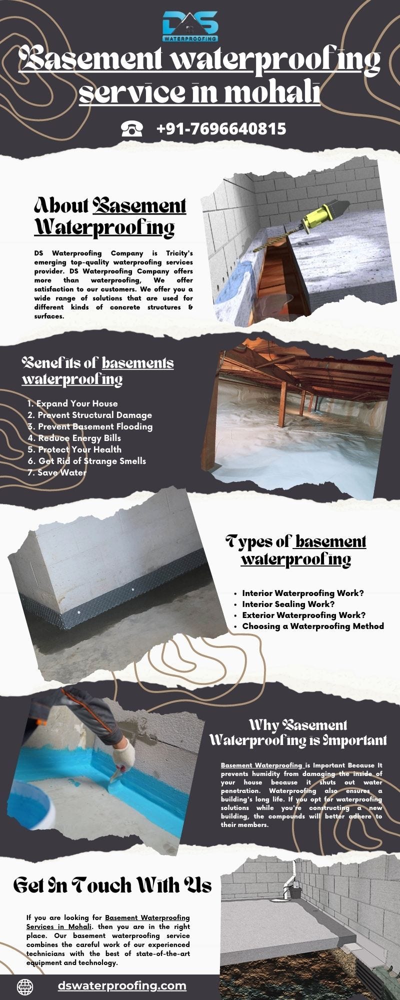 Basement waterproofing service in Mohali - DS Waterproofing - Medium