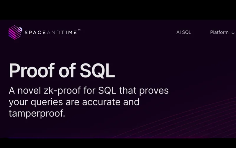 Revolutionizing Data Integrity Space And Time Launches Proof Of Sql For Blockchain And Ai