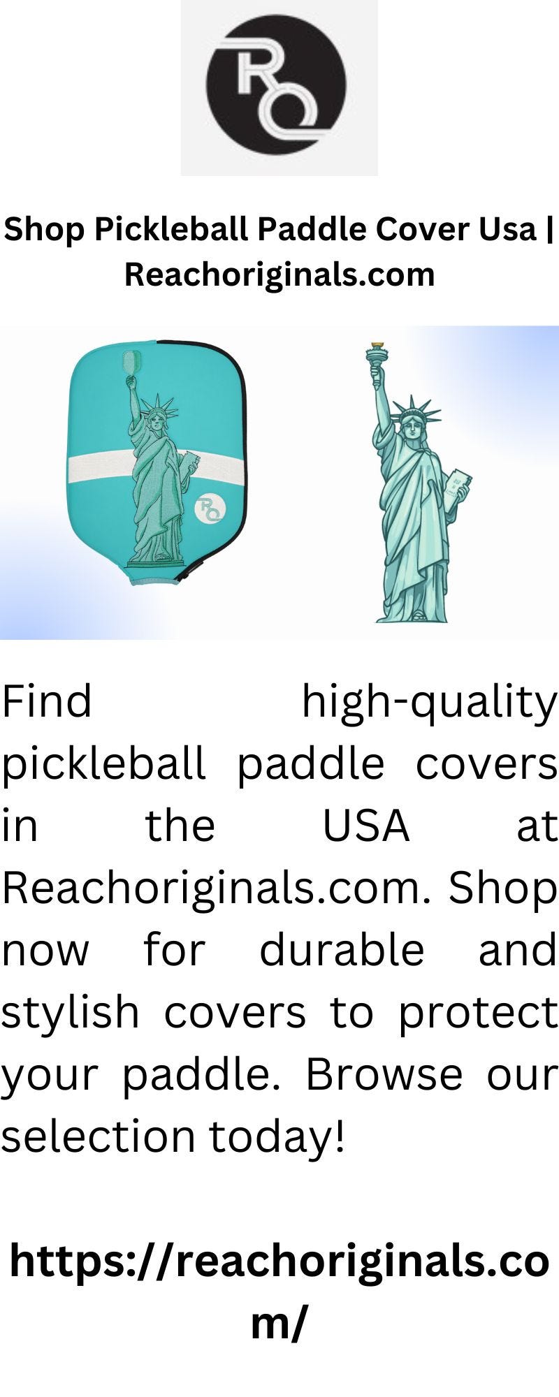 Shop Pickleball Paddle Cover Usa | Reachoriginals.com - Reach Original ...