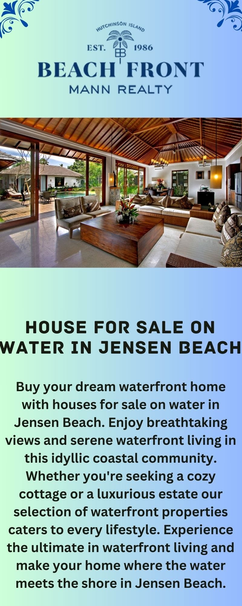 House For Sale on Water in Jensen Beach - Marrycurran - Medium