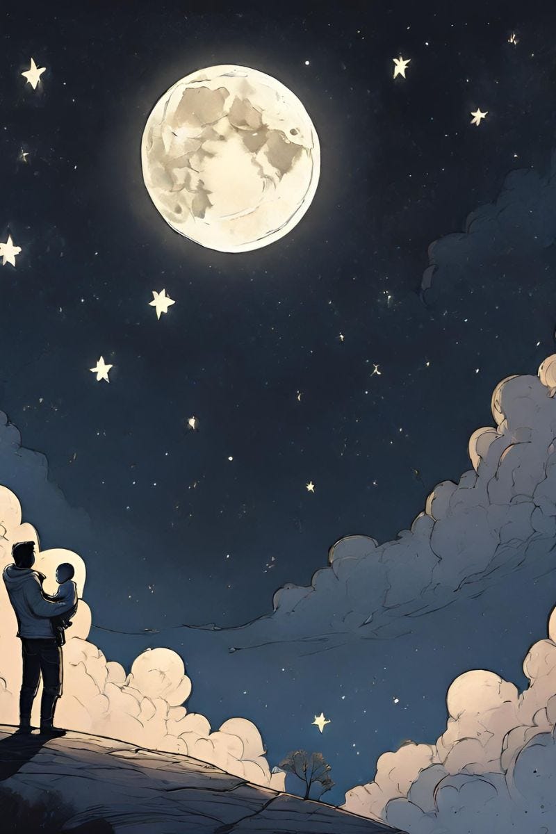 Searching For The Moon With My World In My Arms | by When Stars ...