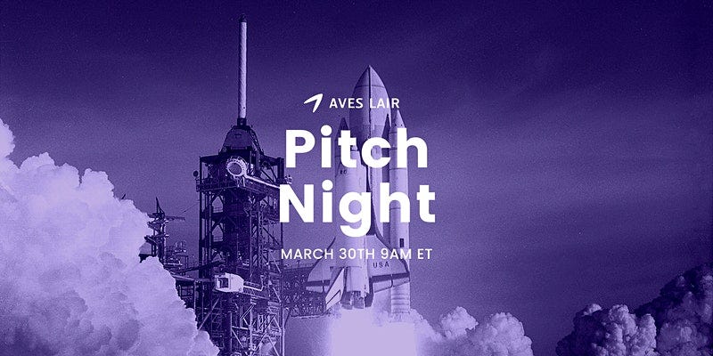 Pitch Night Event. Do you have a pitch idea that you would… | by Aves ...