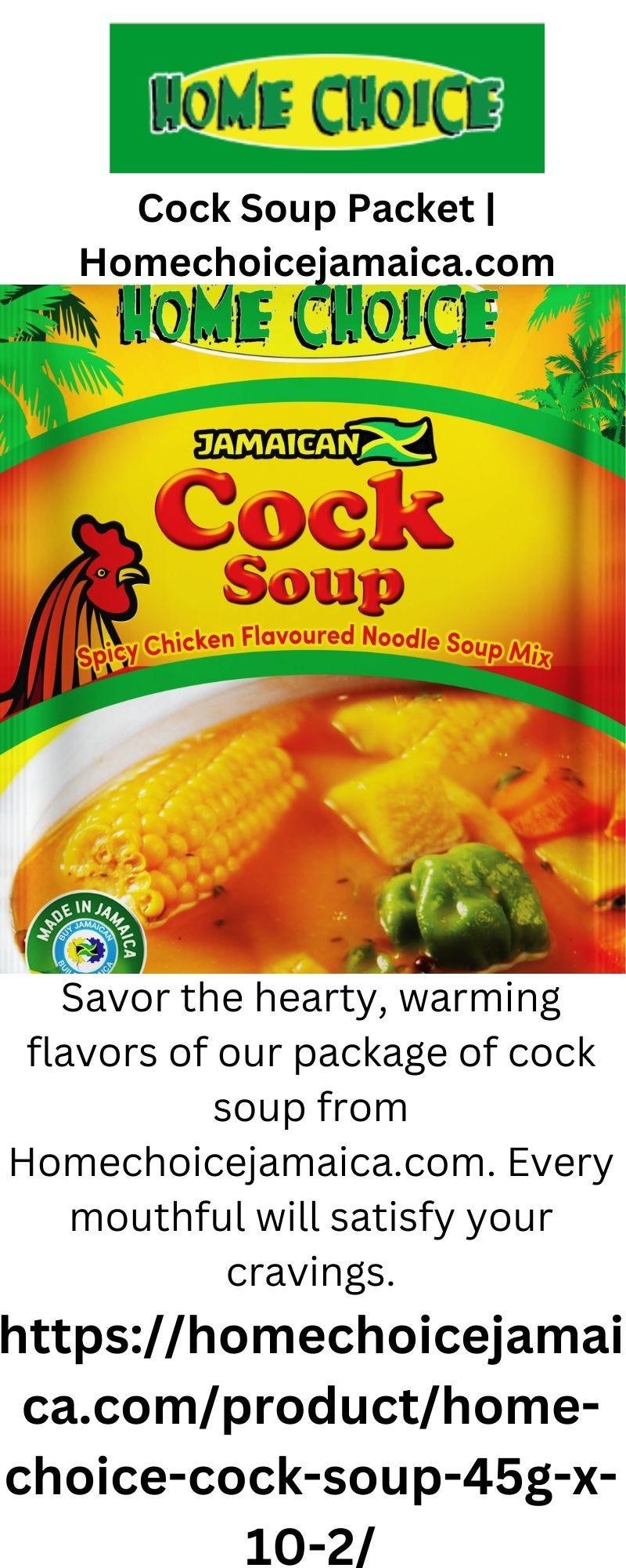 Cock Soup Packet | Homechoicejamaica.com - Home choice enterprises ltd ...