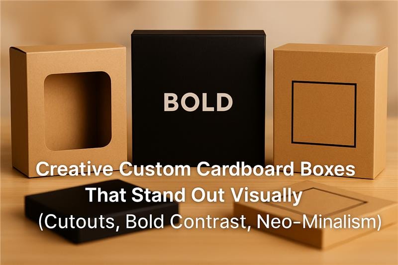 Creative Custom Cardboard Boxes That Stand Out Visually (Cutouts, Bold ...