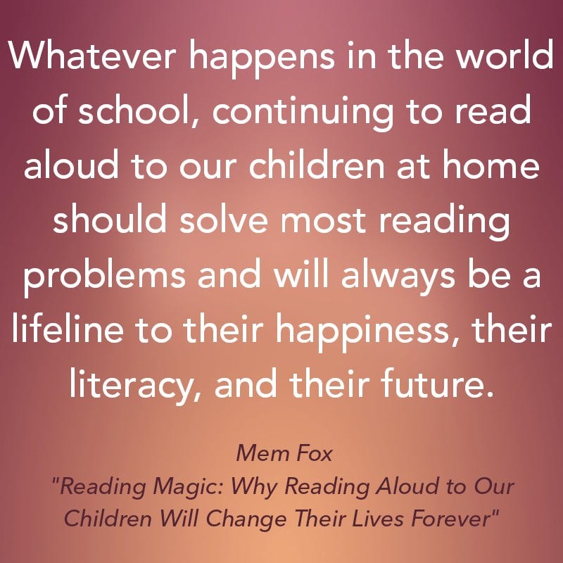 LITERACY QUOTE OF THE DAY: Mem Fox | Medium