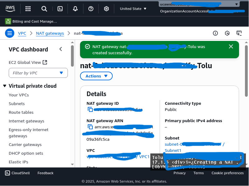 How to Create a NAT Gateway in AWS | by Tolulope Adewuyi | Medium