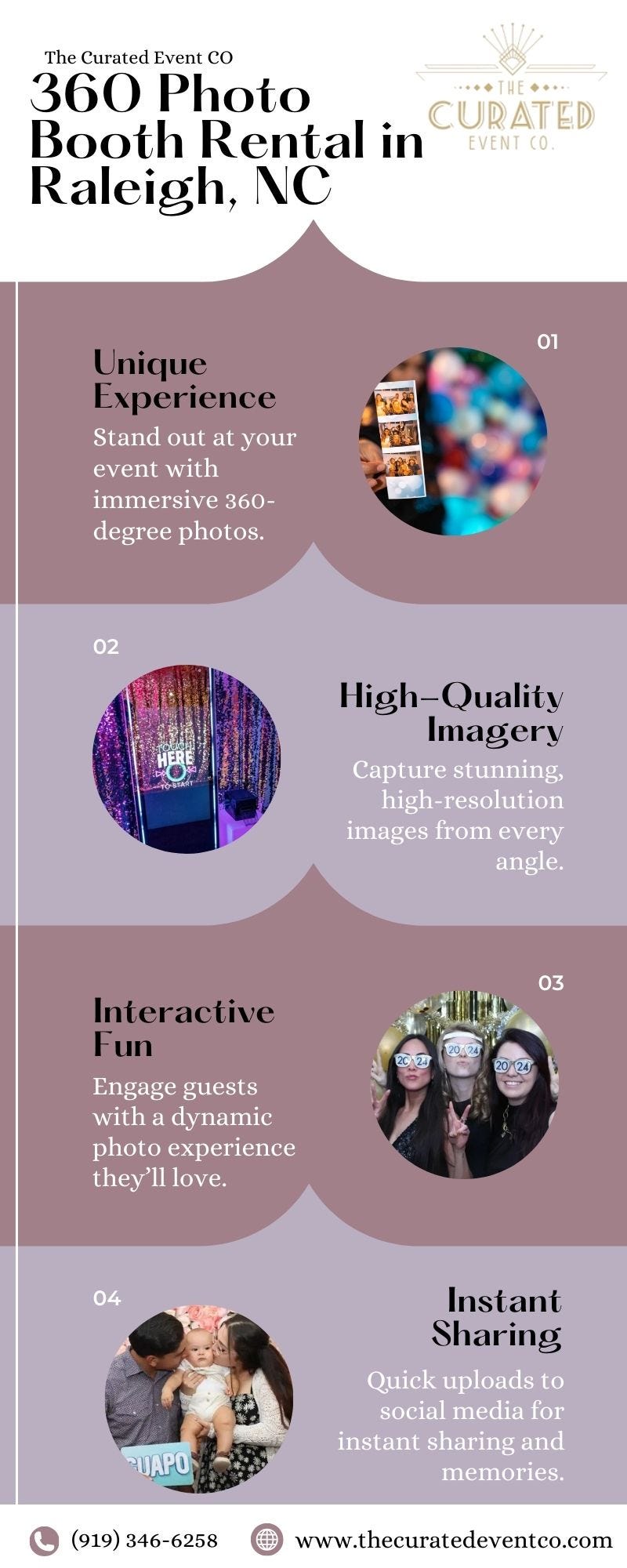 360 Photo Booth Rental Raleigh NC | The Curated Event Co - The Curated ...