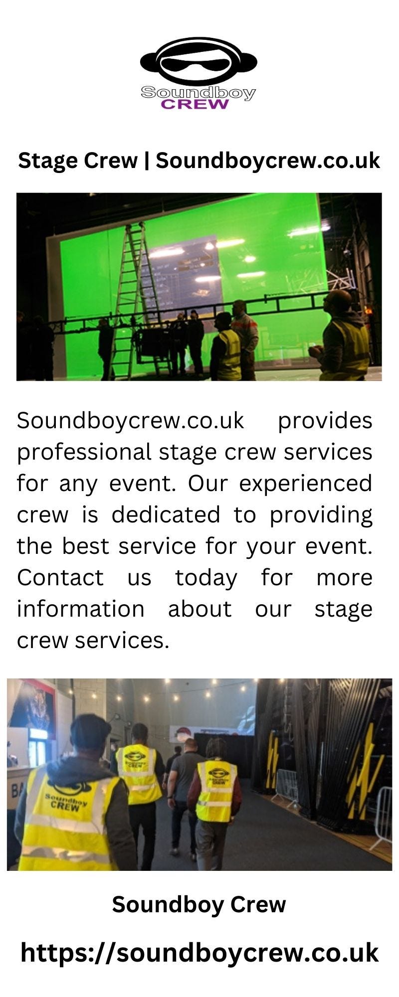 Stage Crew | Soundboycrew.co.uk - Soundboy Crew - Medium