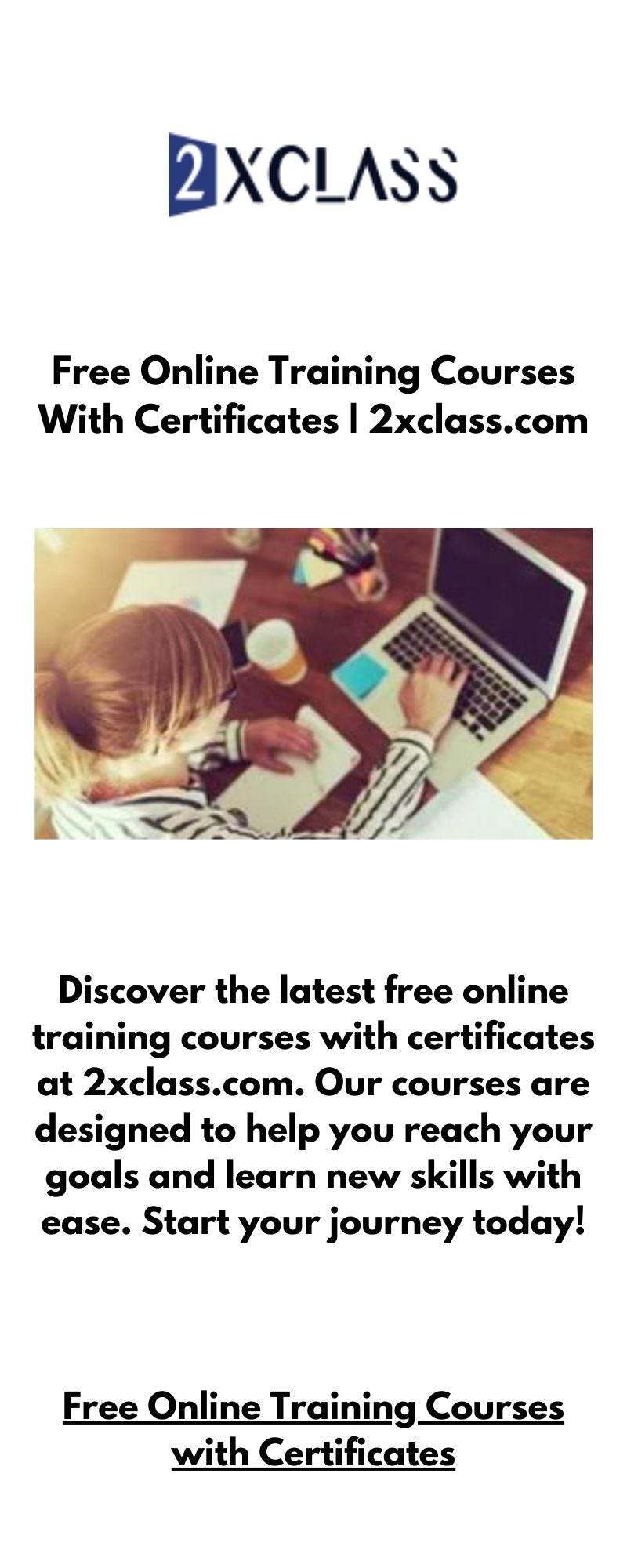 Free Online Training Courses With Certificates | 2xclass.com - 2XClass ...