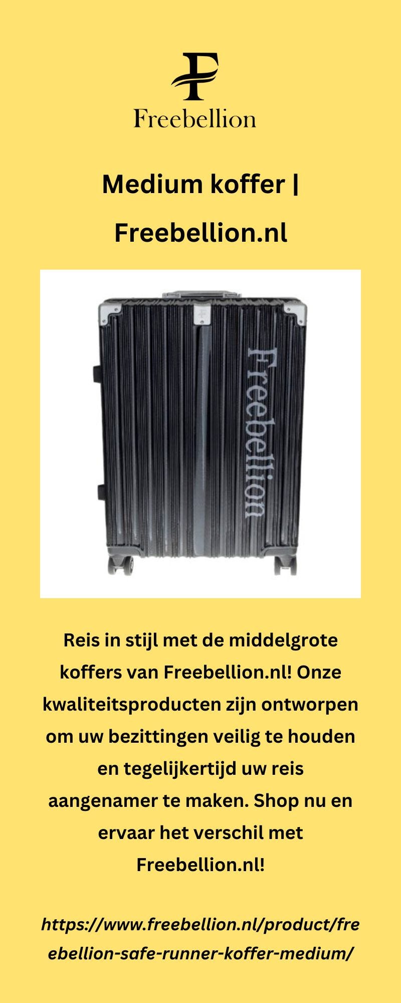 Medium koffer | Freebellion.nl - Free bellion - Medium