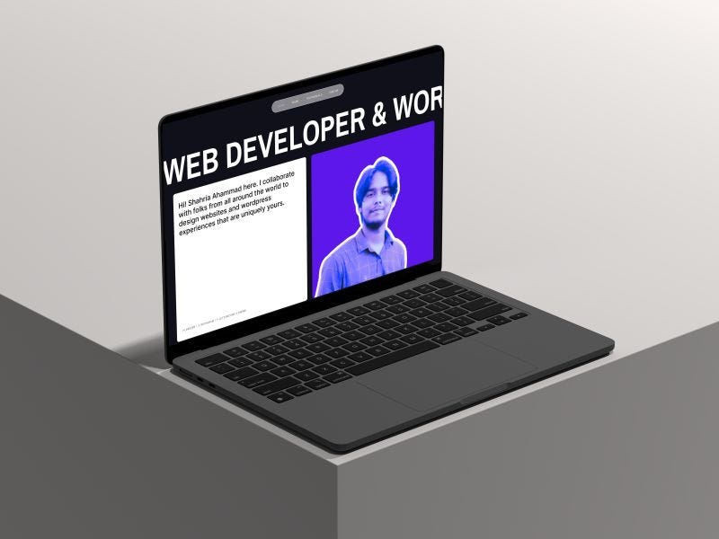 Welcome to My Portfolio Website V2.0 WEB VERSION😎 - Shahria Ahammad ...