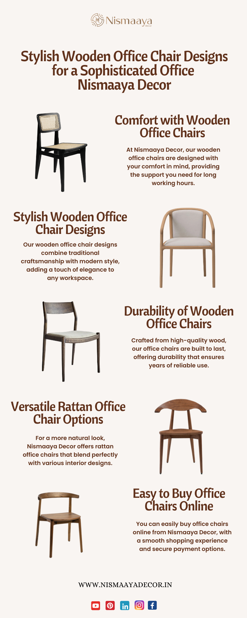 Stylish Wooden Office Chair Designs for a Sophisticated Office ...