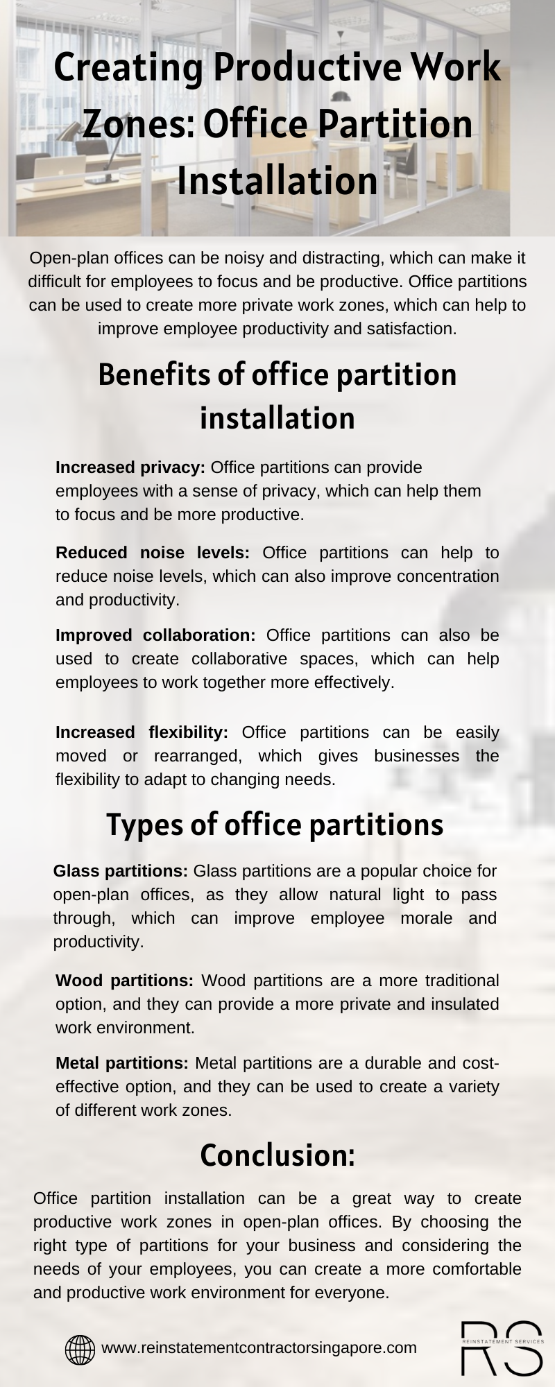 Creating Productive Work Zones: Office Partition Installation ...