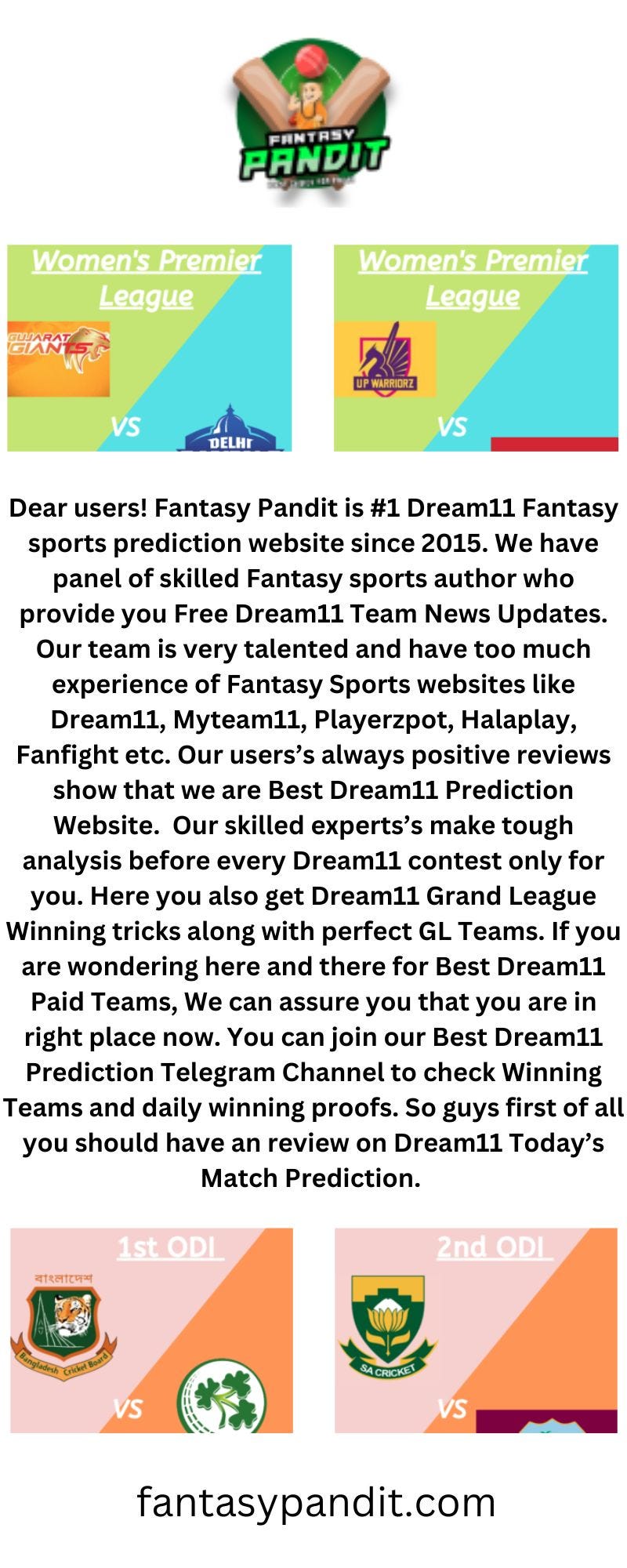 T20 World Cup Best Fantasy Team Provider | Fantasypandit.com ...
