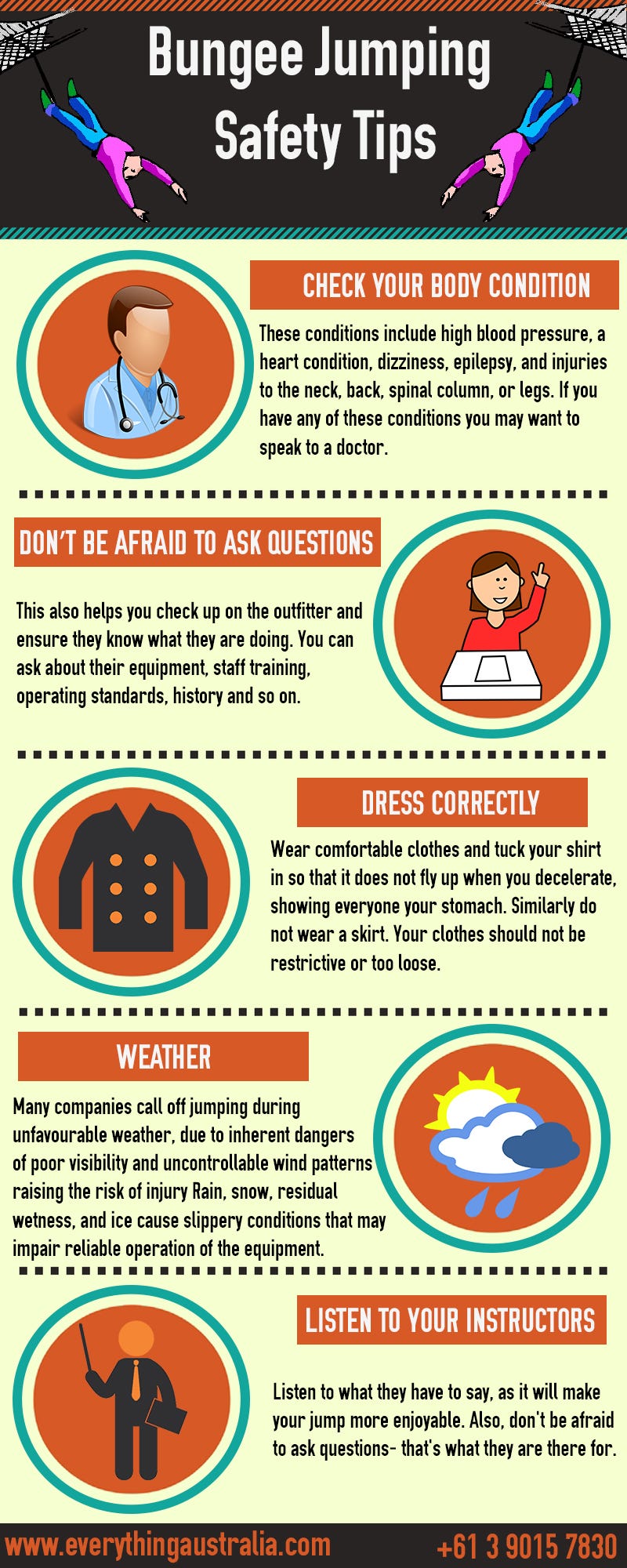 Bungee Jumping Safety Tips. Shared by: www.everythingaustralia.com | by ...