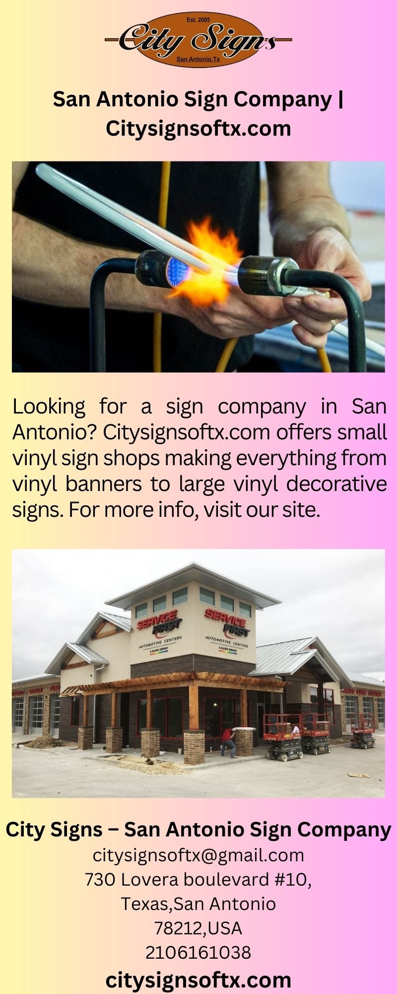 San Antonio Sign Company | Citysignsoftx.com - City Sings - Medium