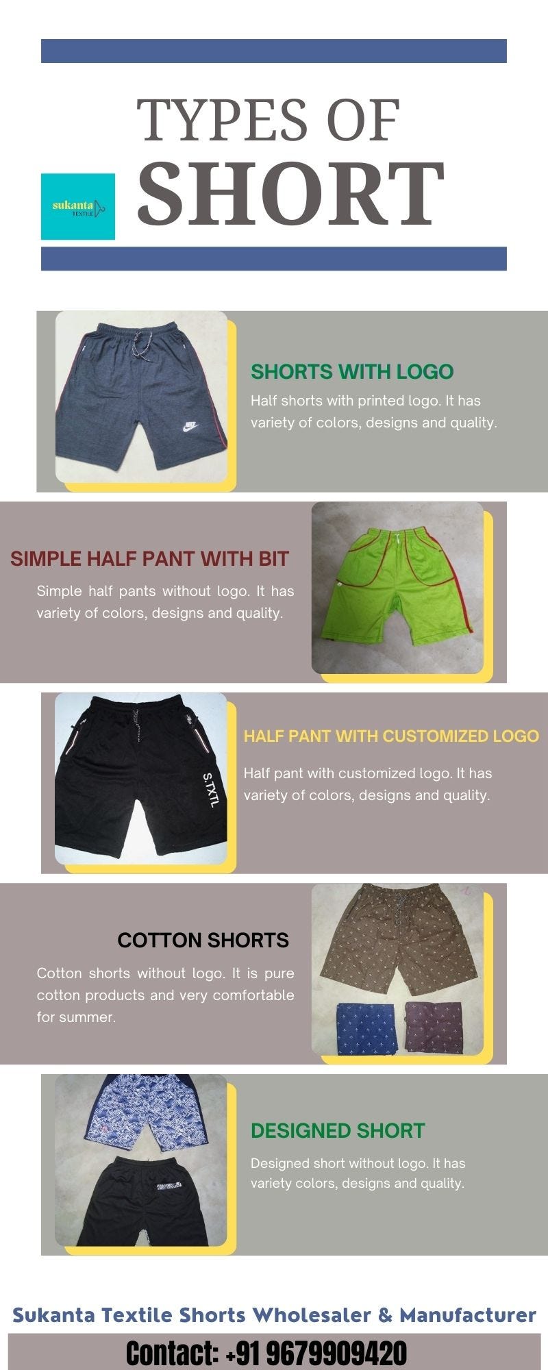 Types of Short Sukanta Textile - Sukanta Textile - Medium