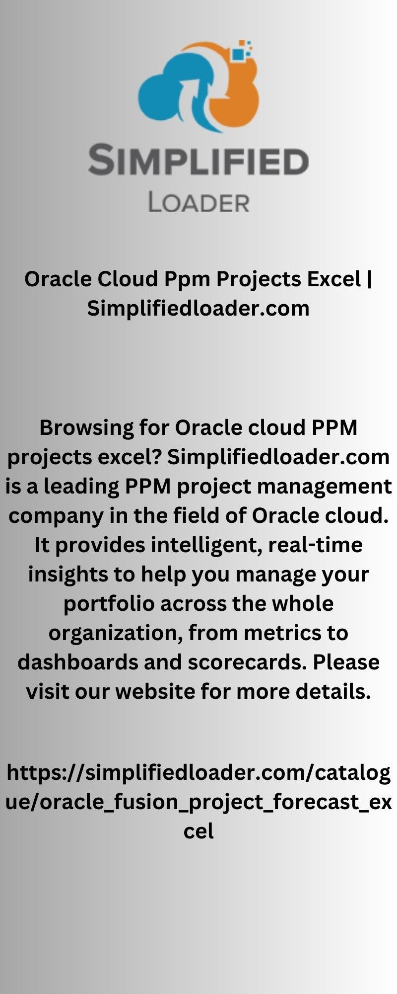 Oracle Cloud Ppm Projects Excel | Simplifiedloader.com - Simplifiedloader - Medium